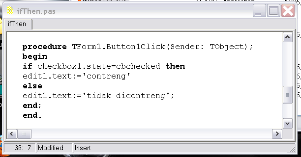 Mengenal Instruksi If .. Then .. Else Pada Delphi - Niguru Indonesia