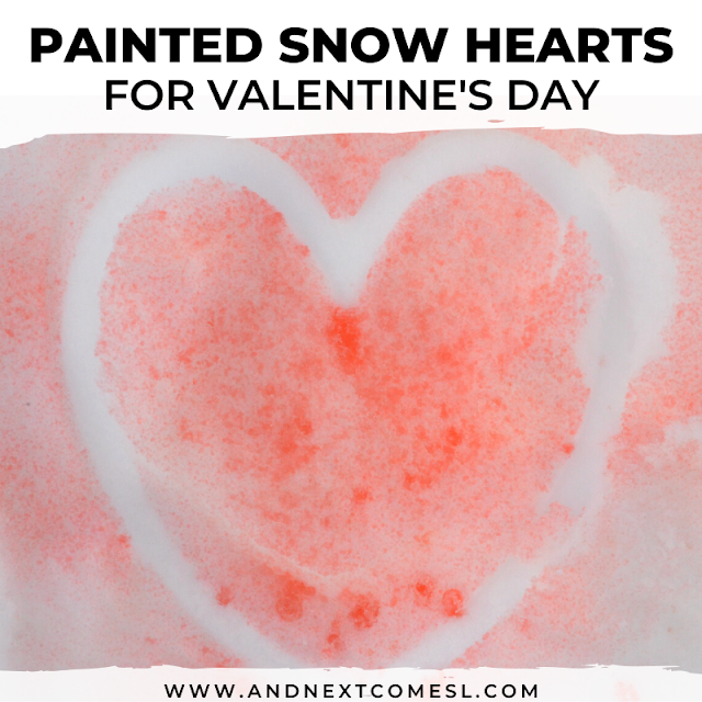 Painted Snow Hearts | And Next Comes L - Hyperlexia Resources