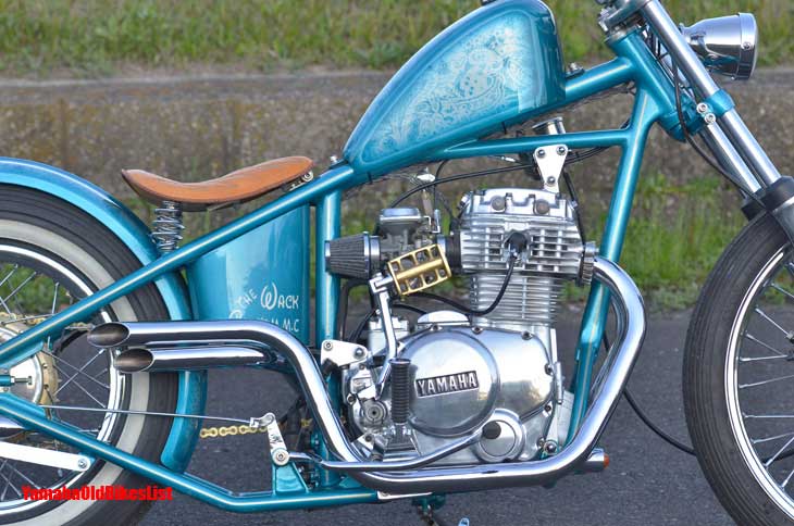 Old Yamaha XS250 Bobber Chopper Blue - Yamaha Old Bikes List