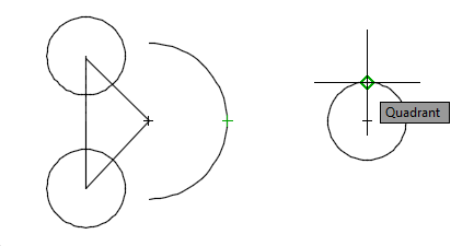 AutoCAD 2015 Essential: Quadrant - Running Object Snap