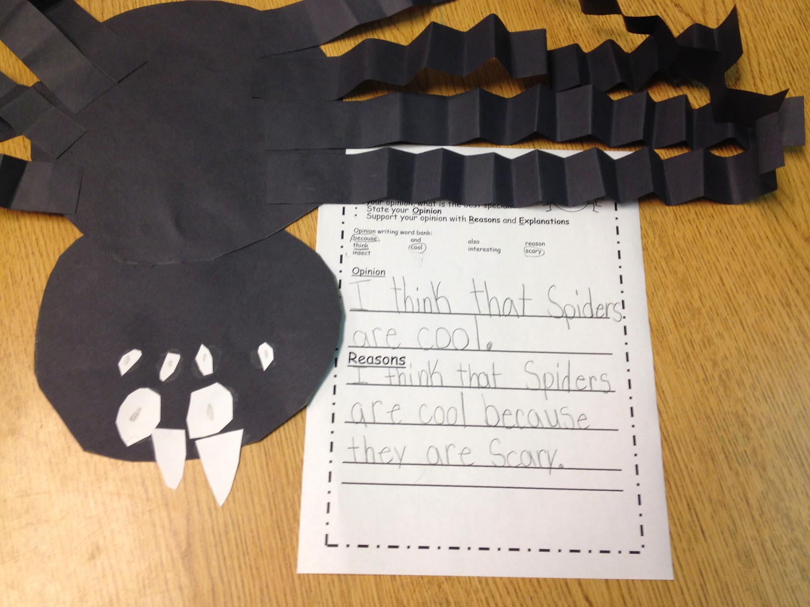 First Grade Spies: Fun Spider Fact and Opinion Writing with Freebies!