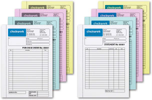 Custom Work Order Books - Invoice Template