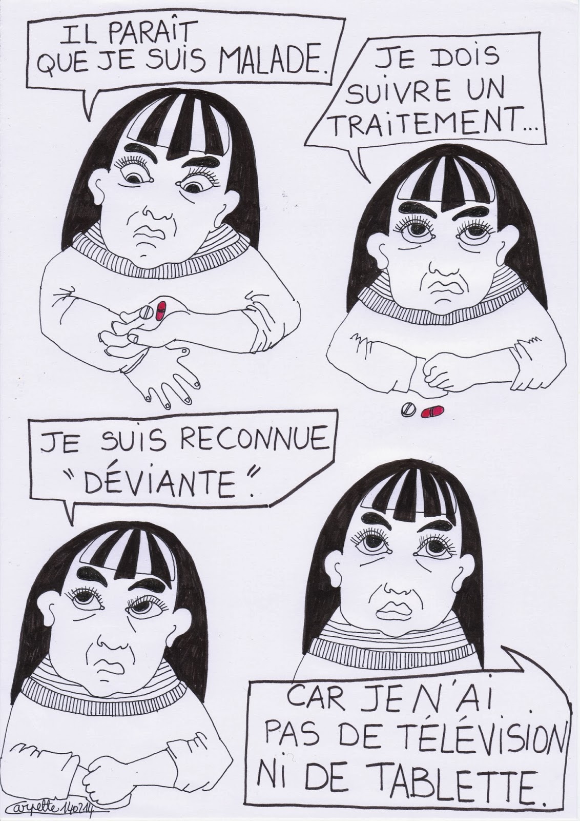 la bande dézinguée de carpette: je suis malade complètement malade