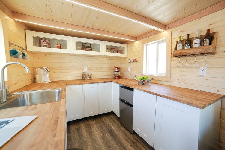 TINY HOUSE TOWN: The Mansion Jr By Uncharted Tiny Homes (230 Sq Ft)