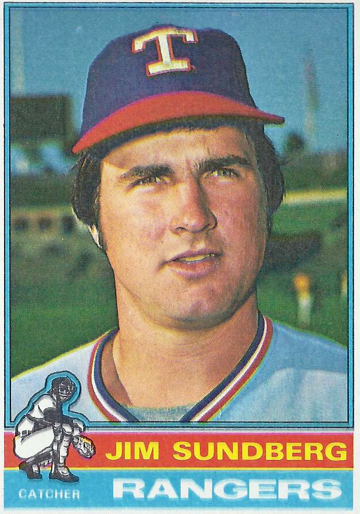 Texas Rangers Cards: 1976 Topps - Jim Sundberg.