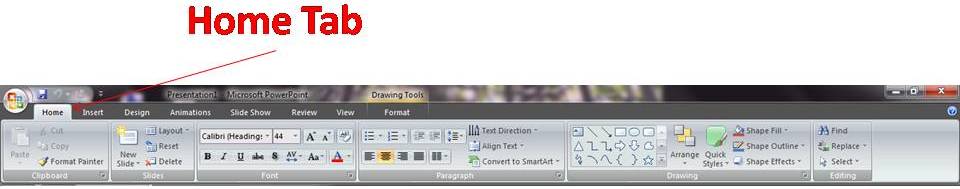 Home Tab in MS Power Point 2007 in Hindi and English | जानें एम एस ...