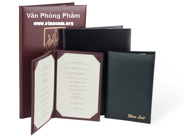 SỔ MENU BÌA DA CAO CẤP