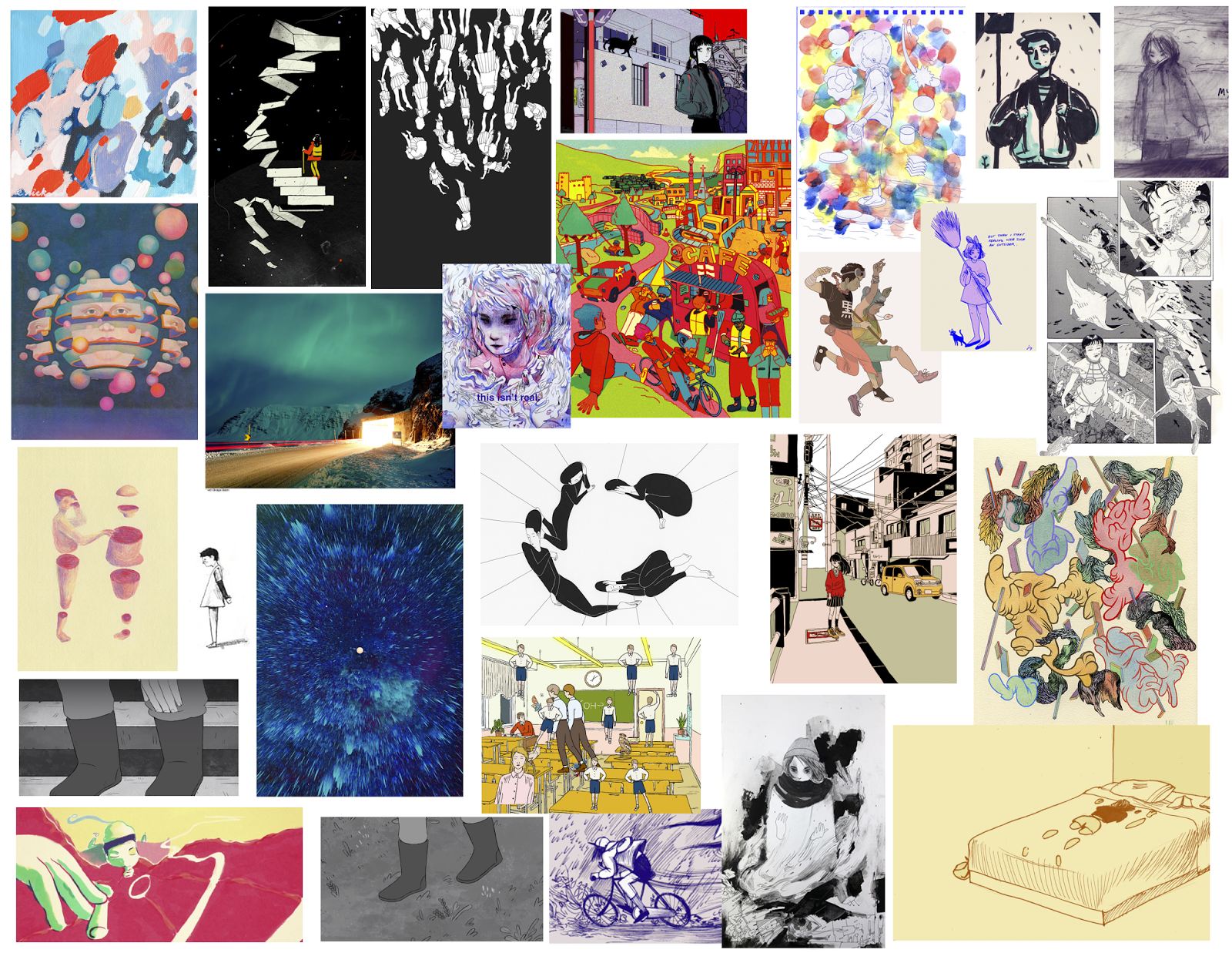 textures of time: Animation moodboard and preliminary scraps for ...