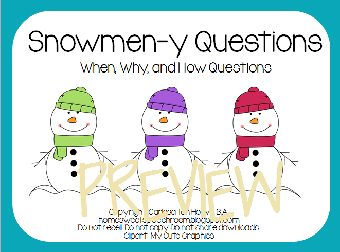 Snowmen-y Questions (When, Why, How Questions)