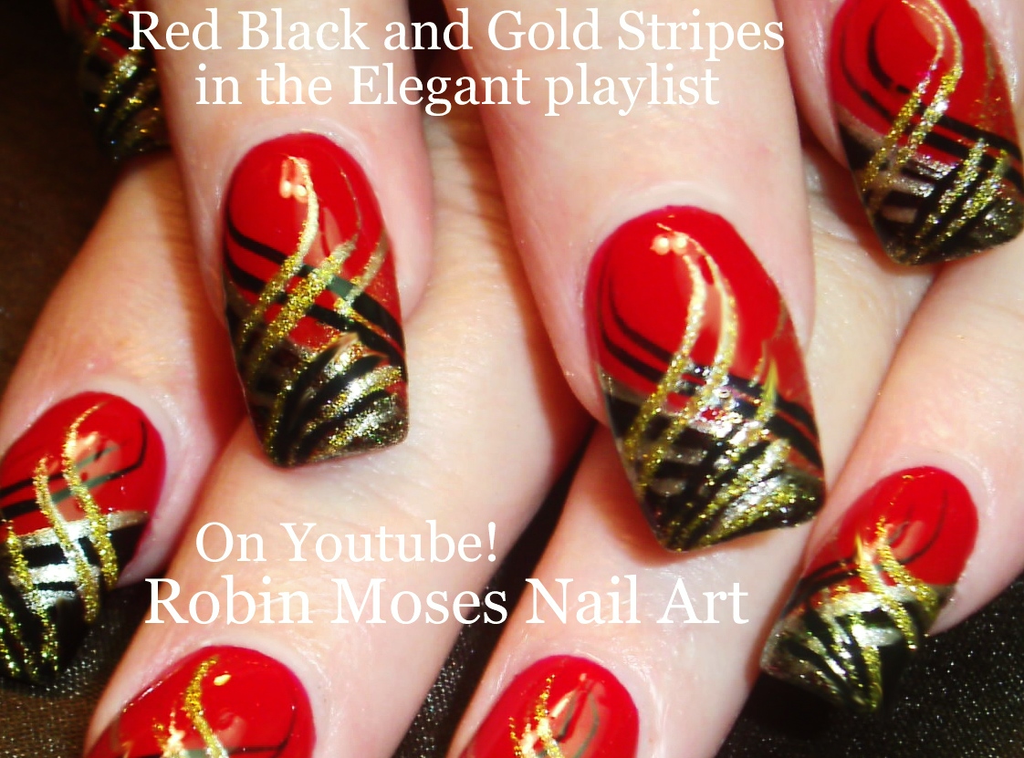 Nail Art by Robin Moses: Trash Polka Nails for halloween! Punk Rock ...