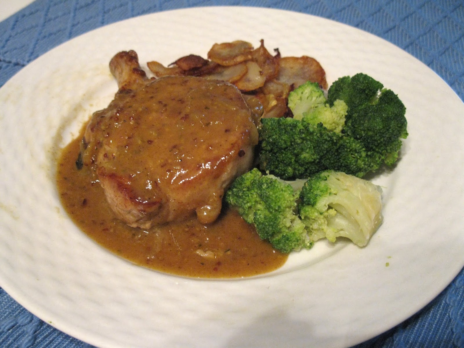 Ma cuisine...sans prétention: Côtelette de porc à l'érable et au cari