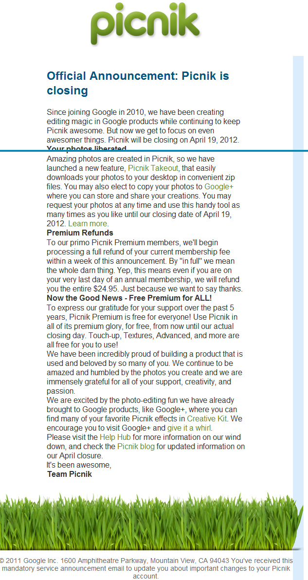 Picnik.com is closing April 2012 | AlexBamin3D