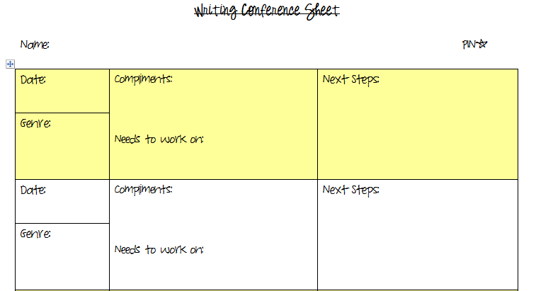 teaching, life, and everything in between: Conferencing Freebies