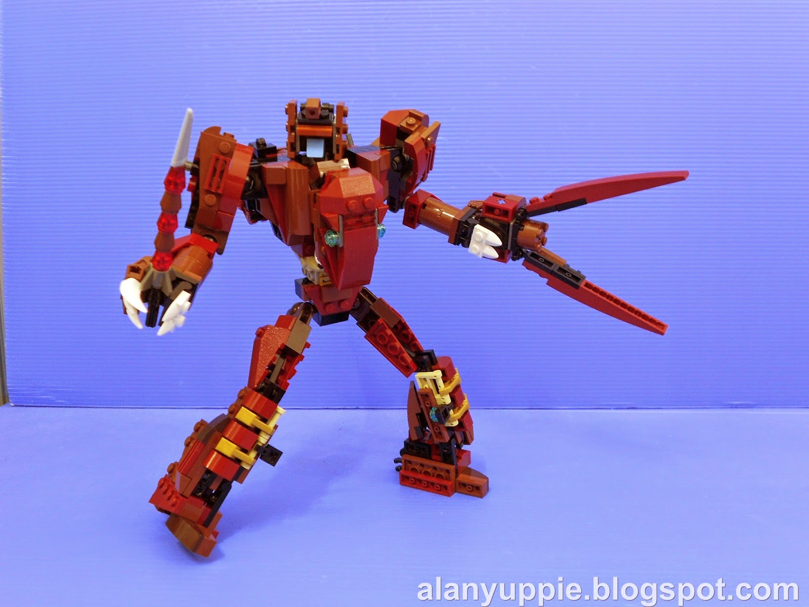 Alanyuppie's LEGO Transformers: LEGO Beast Wars Dinobot Part 2: Robot mode