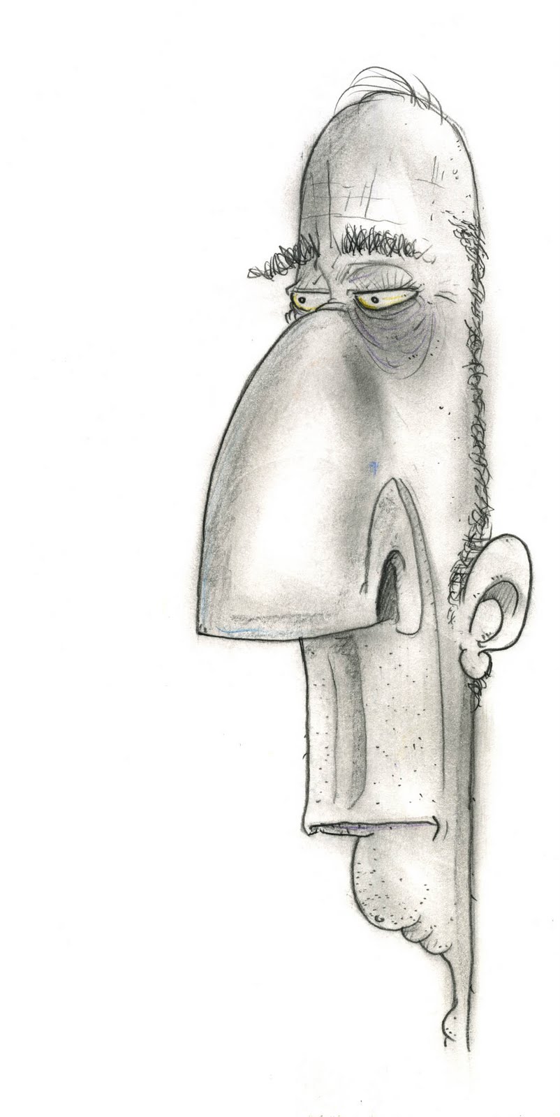 Oli Lee: doodle of the day.. long face