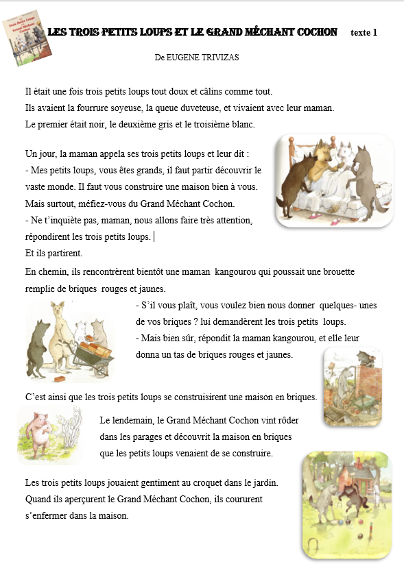 La classe de Sanléane: Autour des contes