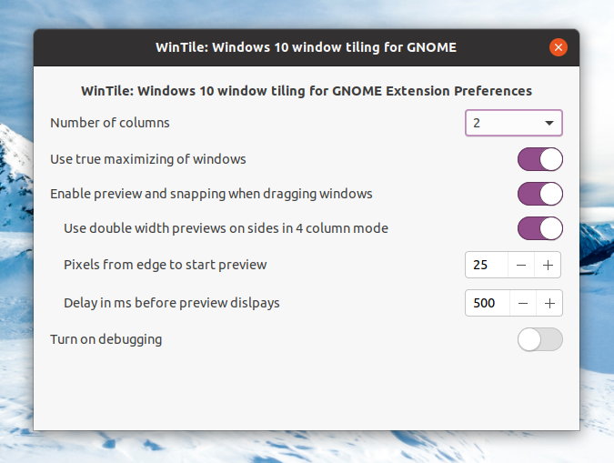 WinTile For GNOME Shell: Windows 10 Like Quarter Tiling (Snapping) With ...