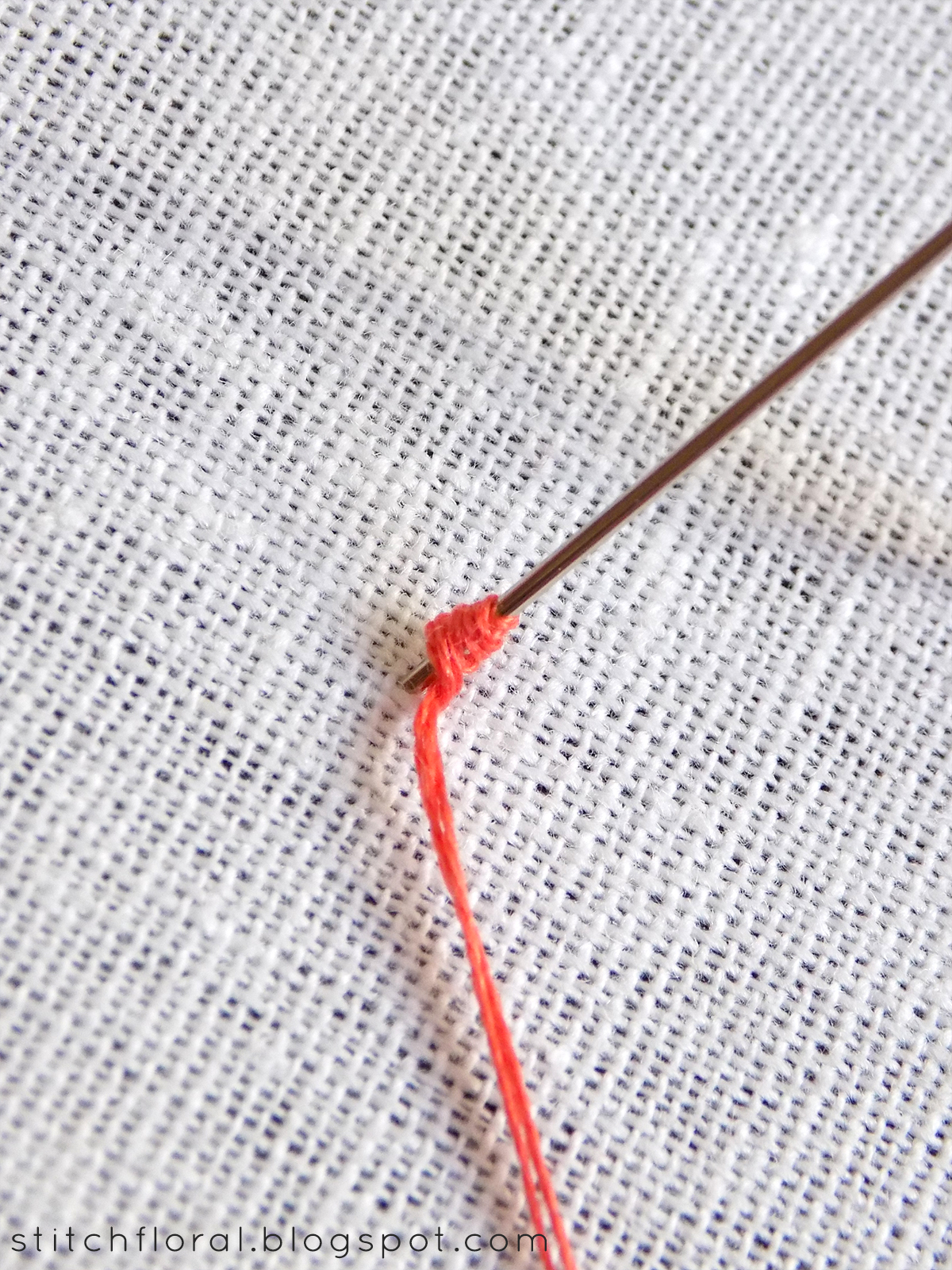 French Knot and Pistil stitch - Stitch Floral