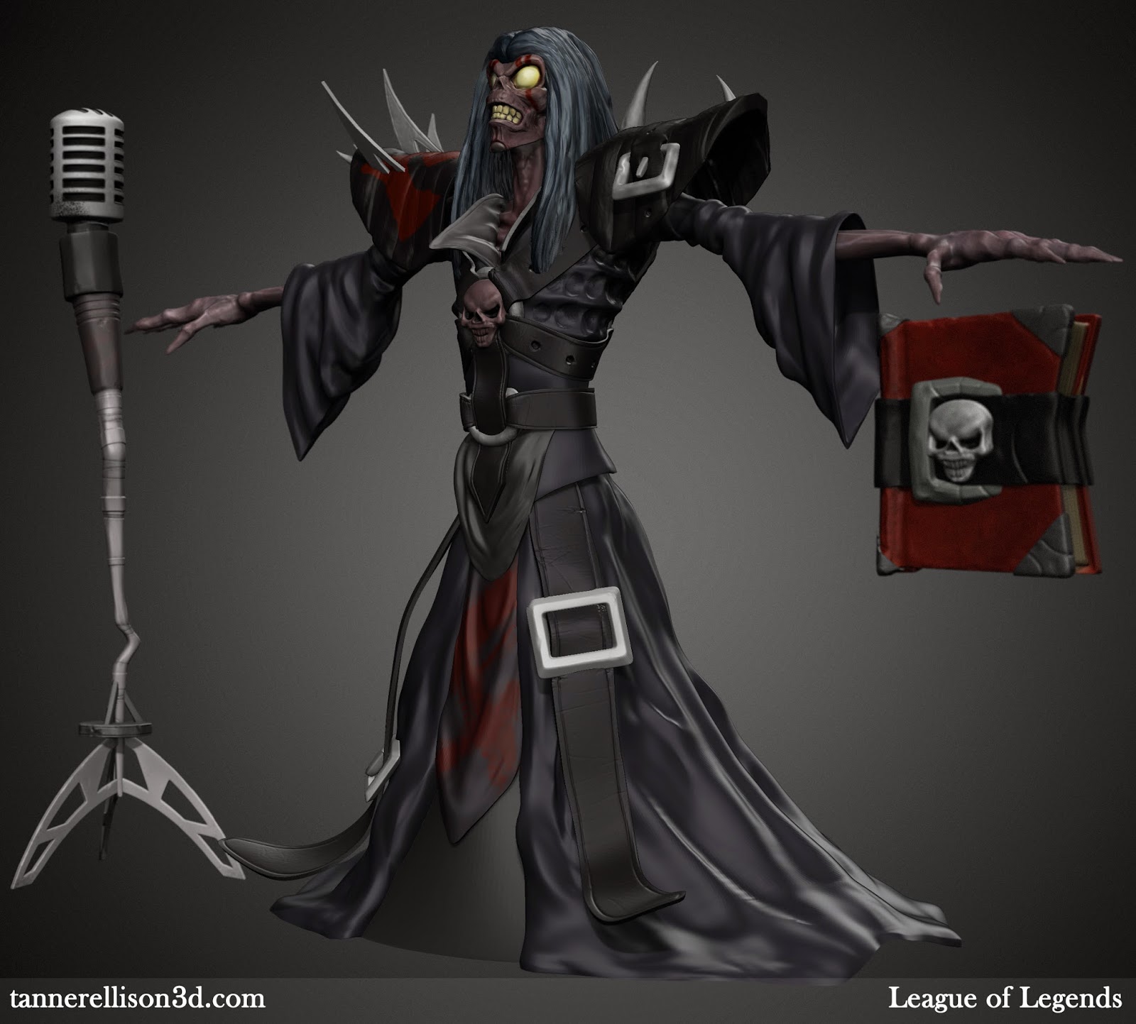 Tanner Ellison Sketchblog: League of Legends - 2011 Karthus Pentakill ...