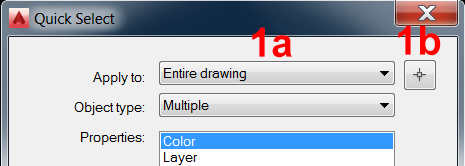AutoCAD - Lệnh Quick Select (chọn nhanh đối tượng)