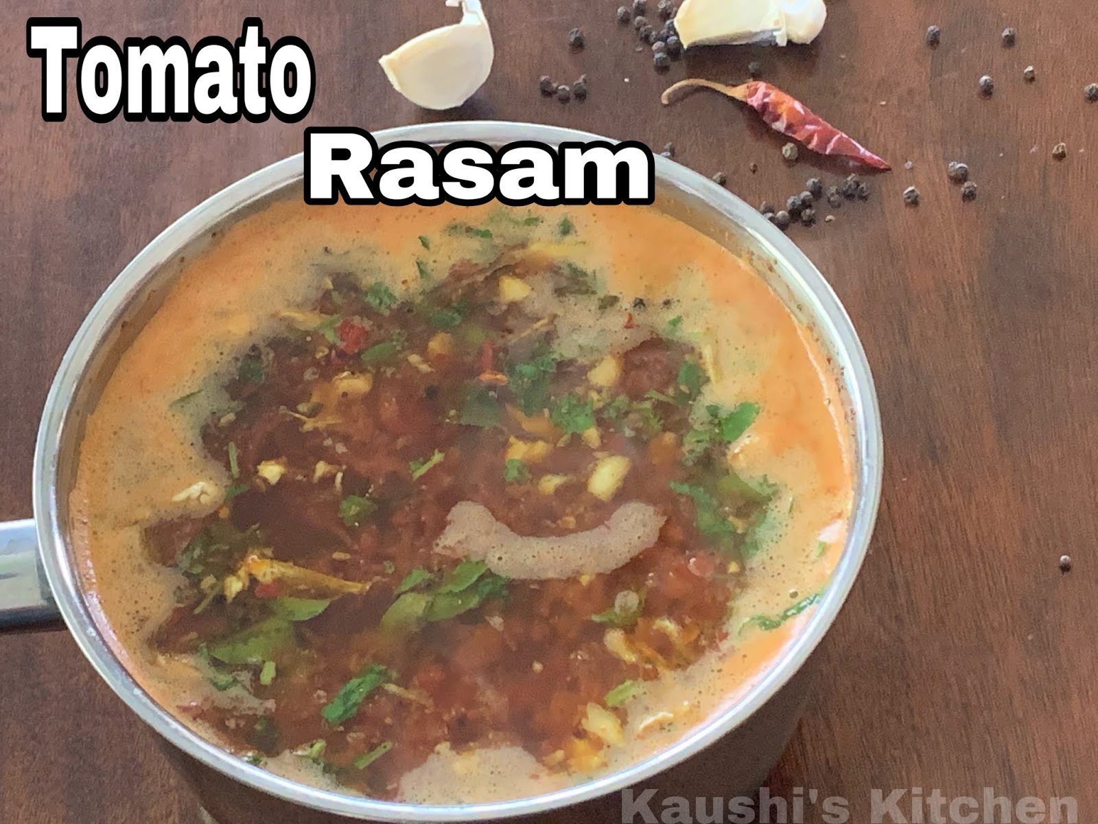 THAKKALI RASAM | TOMATO RASAM | TOMATO RASAM MADE WITH CANNED TOMATOES