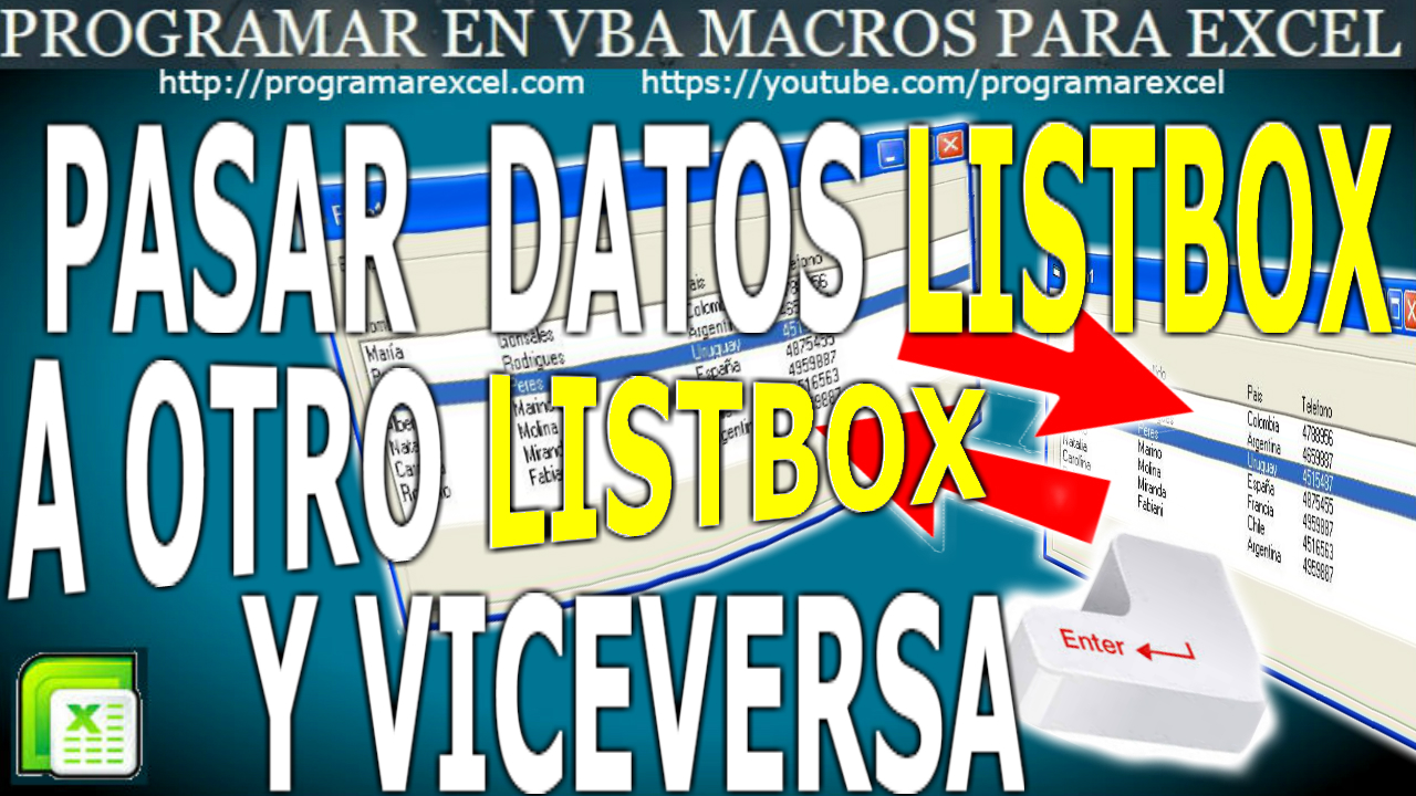 Como Copiar Y Eliminar Item Al Pasar De Listbox A Otro Listbox Con Enter Y Viceversa Programar