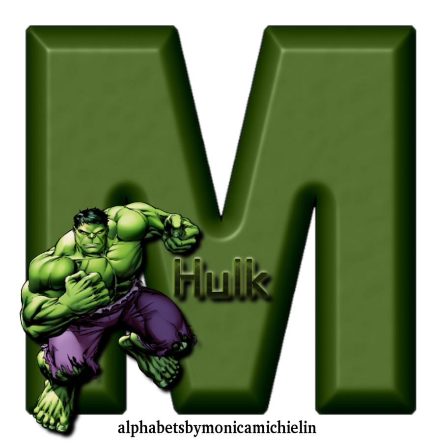 M. Michielin Alphabets: HULK ALPHABET, ALFABETO DO HULK, #hulk (NEW ...