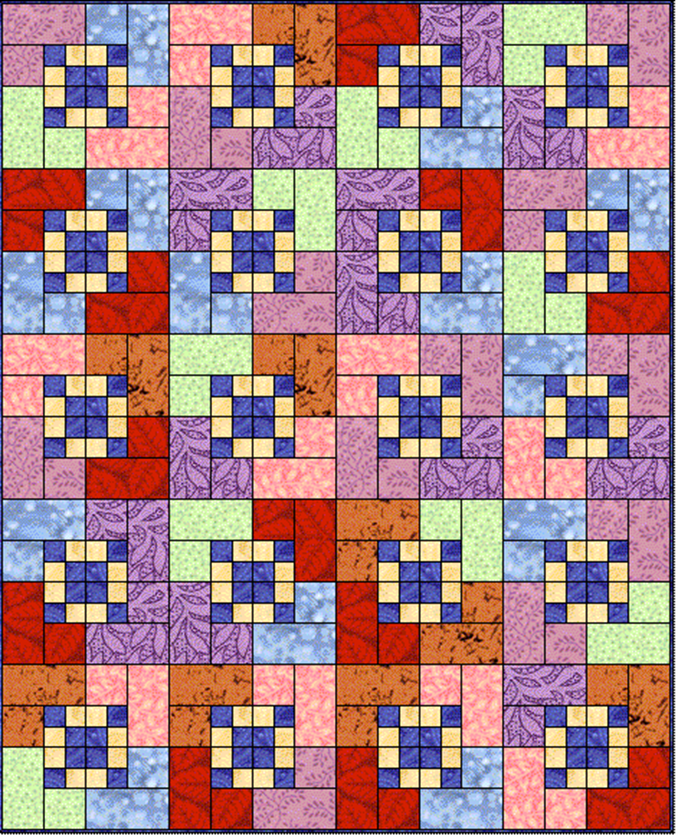 The QuiltNotes Learning Center: The Corner Four Patch Quilt
