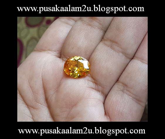 Pusaka Alam Ghaib Dan Mistik: Batu Serai Kuning Oren Milik Sahabat ( SOLD )
