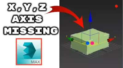Fix 3ds max XYZ arrows axis missing problem & Gizmo Not showing on my object -3DLecture
