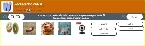 Jugando y aprendiendo juntos: Aprendo a leer y a escribir. La W