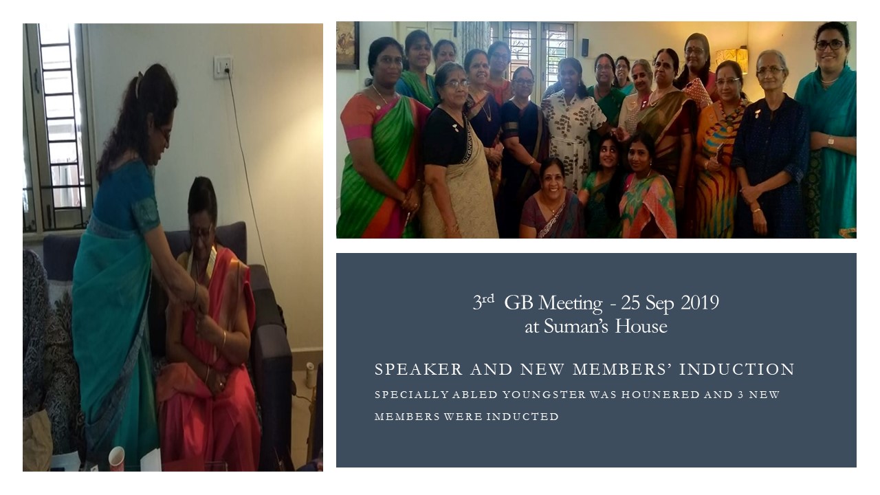 Inner Wheel Club of Madras South- District 323: Secretary Report 2019 ...