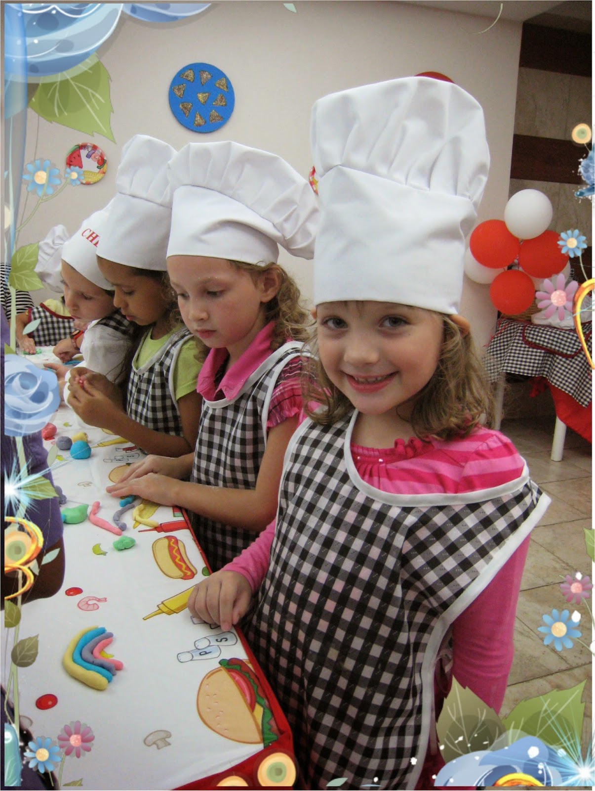 Fiesta temática de mini chef