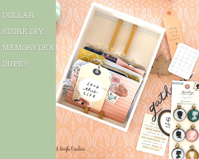 ARTFUL LEIGH: DIY DOLLAR TREE Memorydex Dupe!!