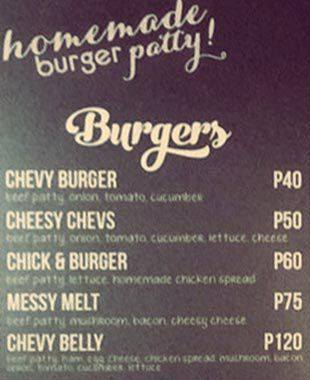 Chevy Burger | Little place, big taste | Marikina City - Michael's Hut ...
