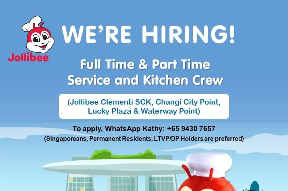 Jollibee Service Crew: Jollibee Singapore Opening