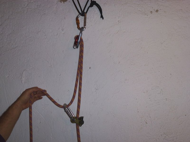 verticalRock: Tecniche - Paranco semplice