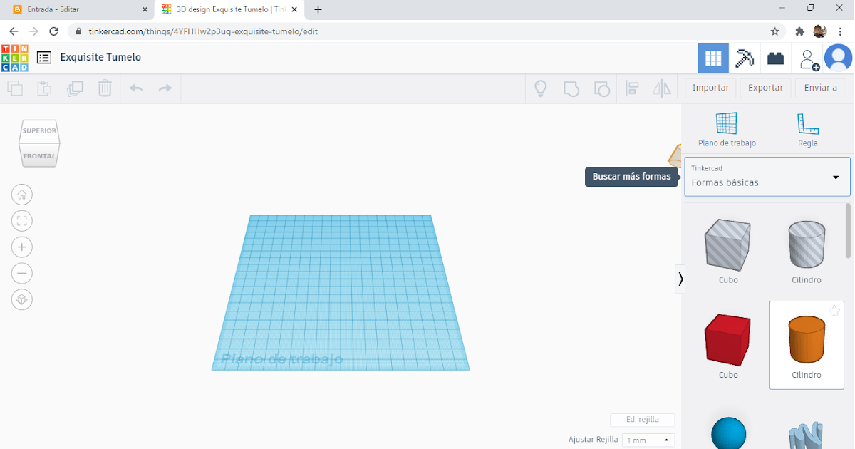 Como registrarse en tinkercad y el panel de trabajo.
