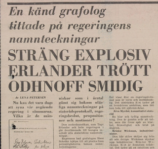 Jag vill vara farlig: Hans Scheike, grafolog med mera