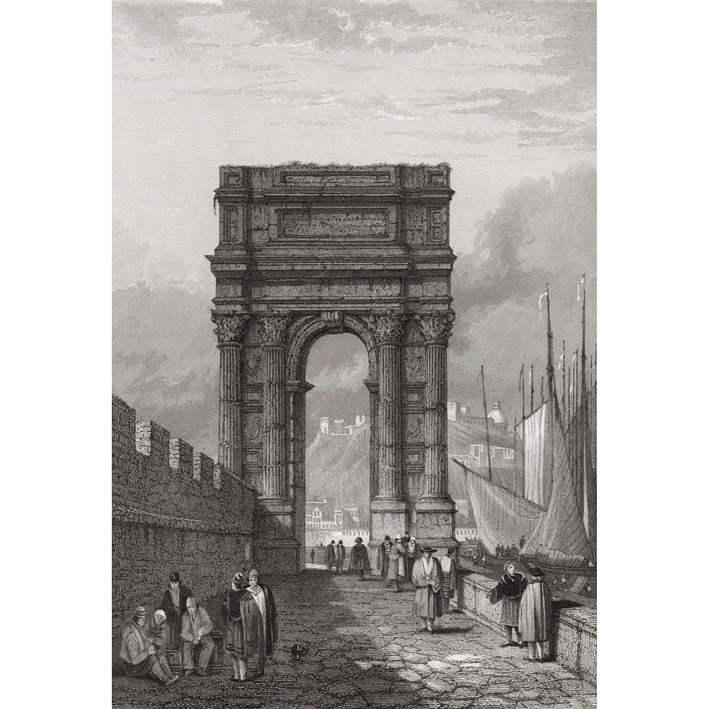The Brontë Parsonage Blog: Emily Brontë's drawing of Trajan's Arch in ...