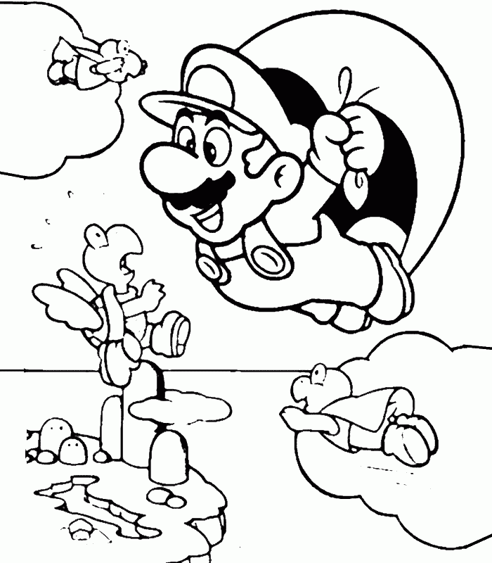 Desenho Do Super Mário para colorir - O Mundo Das Crianças