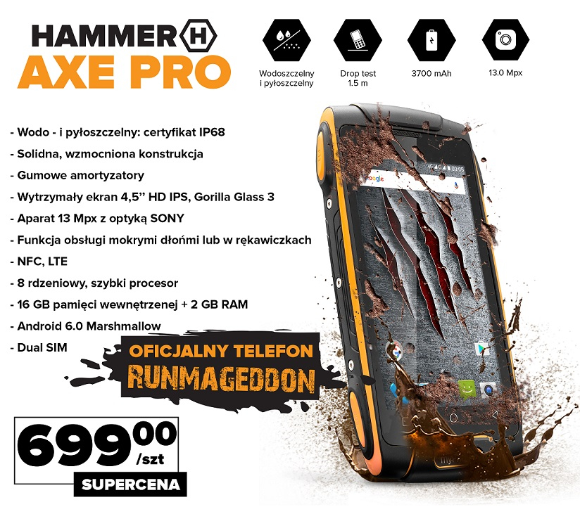 Testujemy produkty z Biedronki: Hammer Axe M LTE z Biedronki