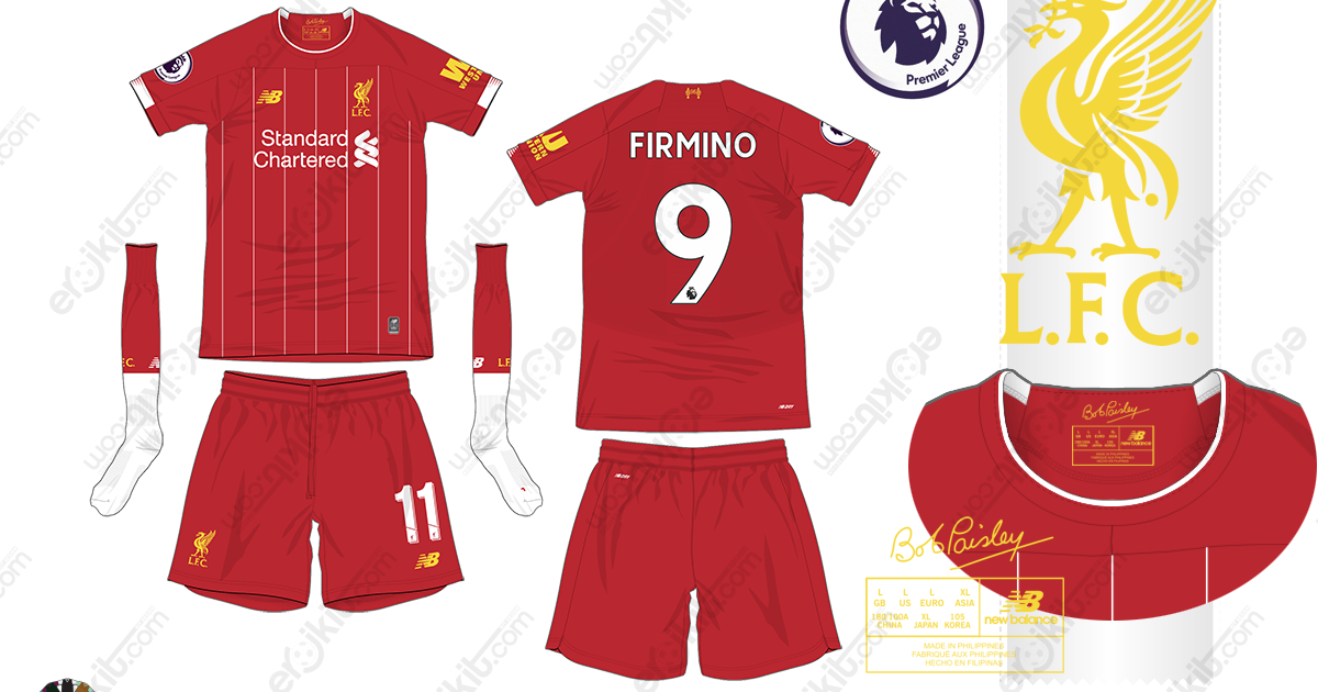 Kit Design, by eroj: 2019-20 Liverpool (Home, Away e Third)