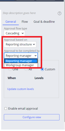 Cascading Approval in Pega- Based on Reporting structure