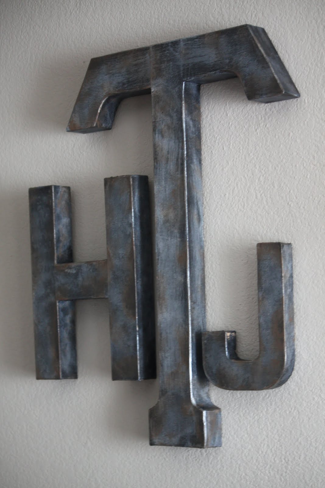 Large Metal Wall Letters ~ Thankyou Letter
