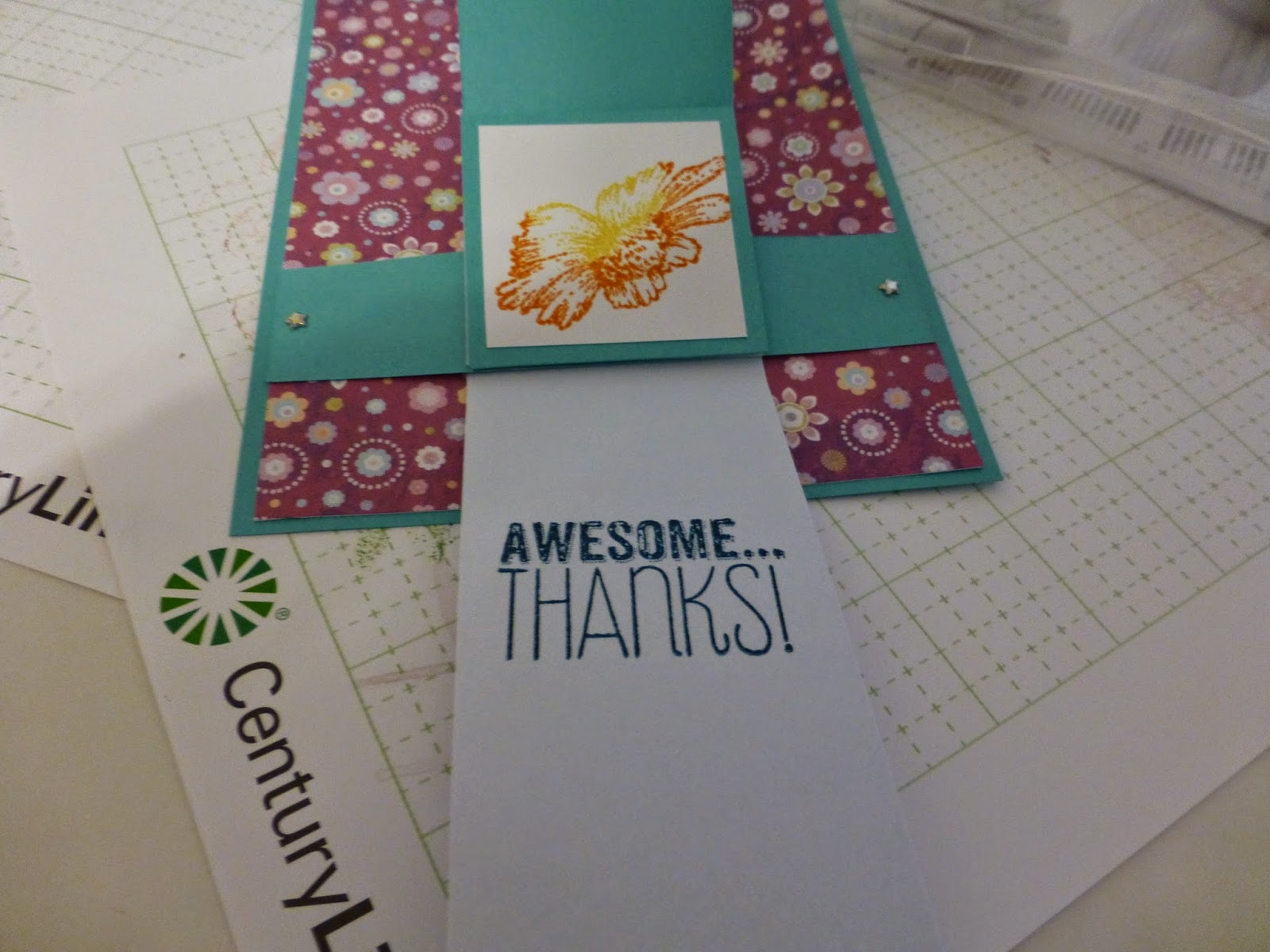 The Yellow Craft Room: Waterfall Card