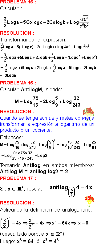 Logaritmos problemas reueltos pdf