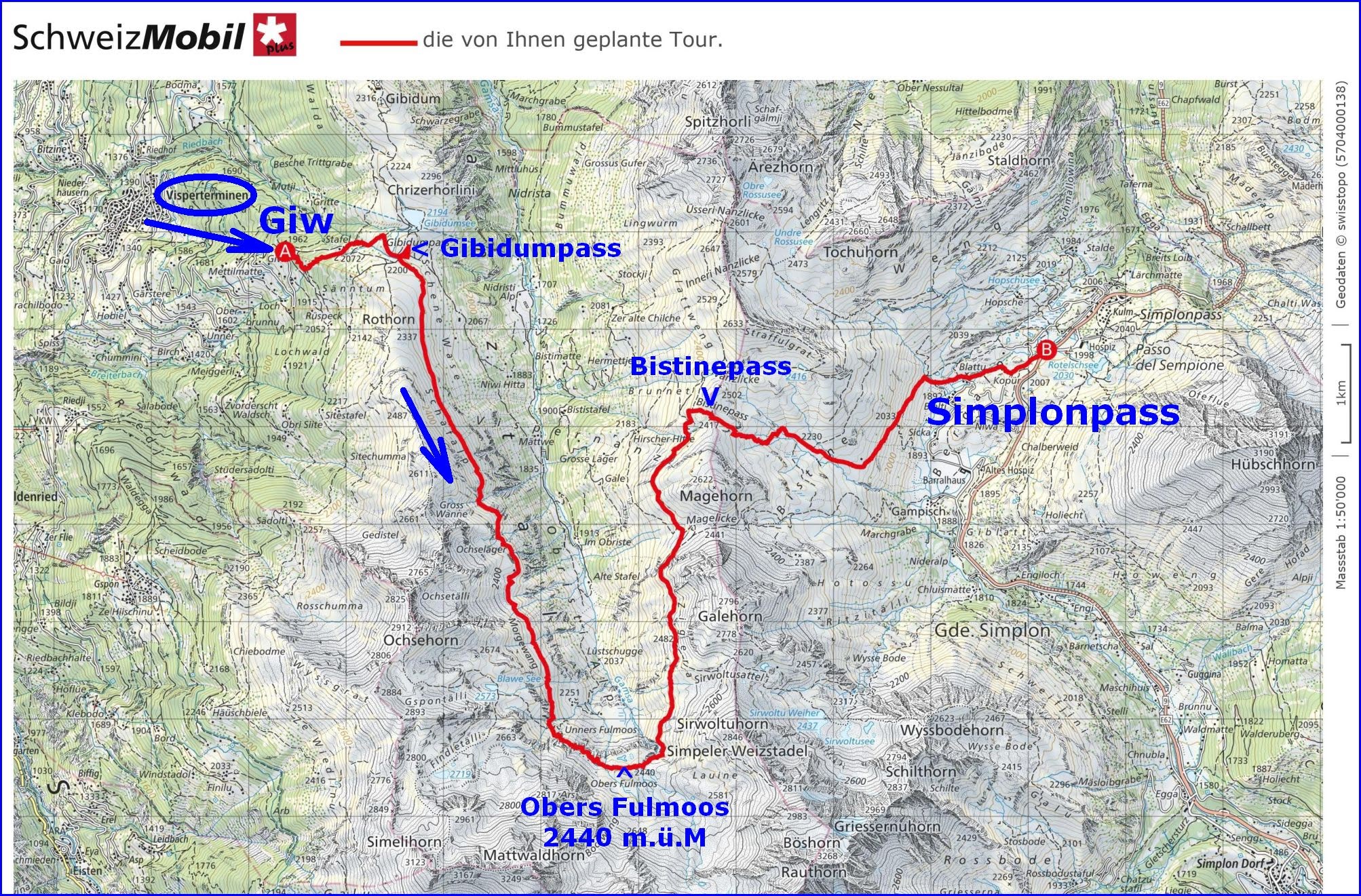 Gibidumpass / Bistinepass / Simplonpass (VS) – Wandern mit Freunden
