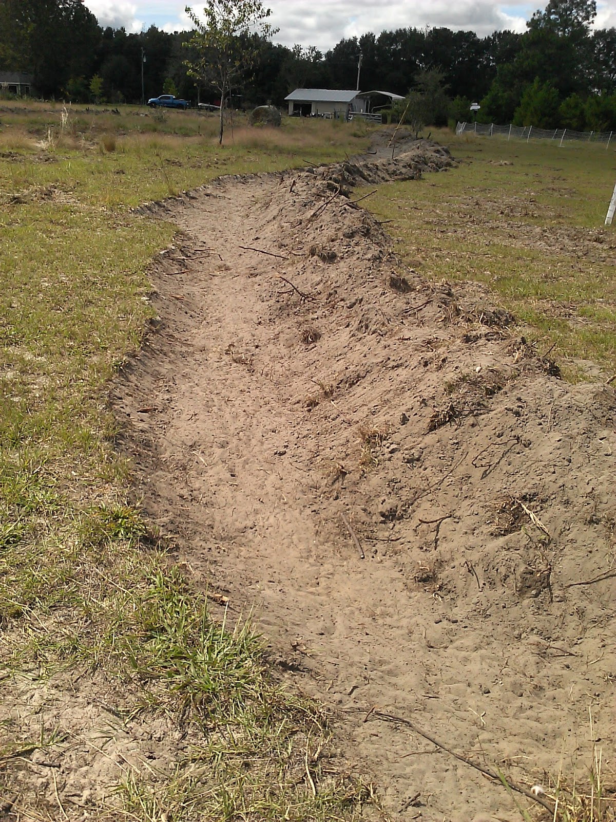 The Florida Permaculture Project: Digging the swales