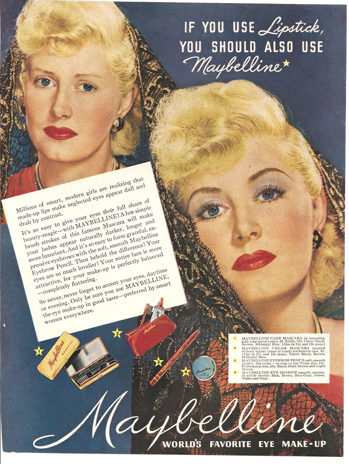 THE MAYBELLINE STORY : Maybelline was the first to advertise Before and ...